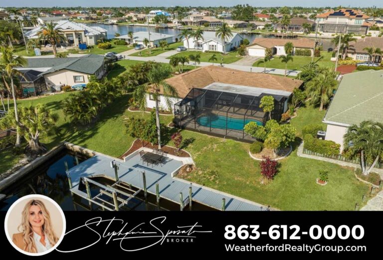 SE Cape Coral Pool Home with Direct Gulf Access - Weatherford Realty ...